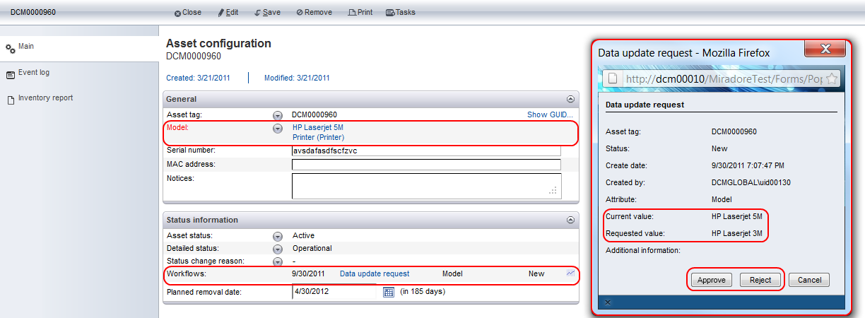How to process update requests